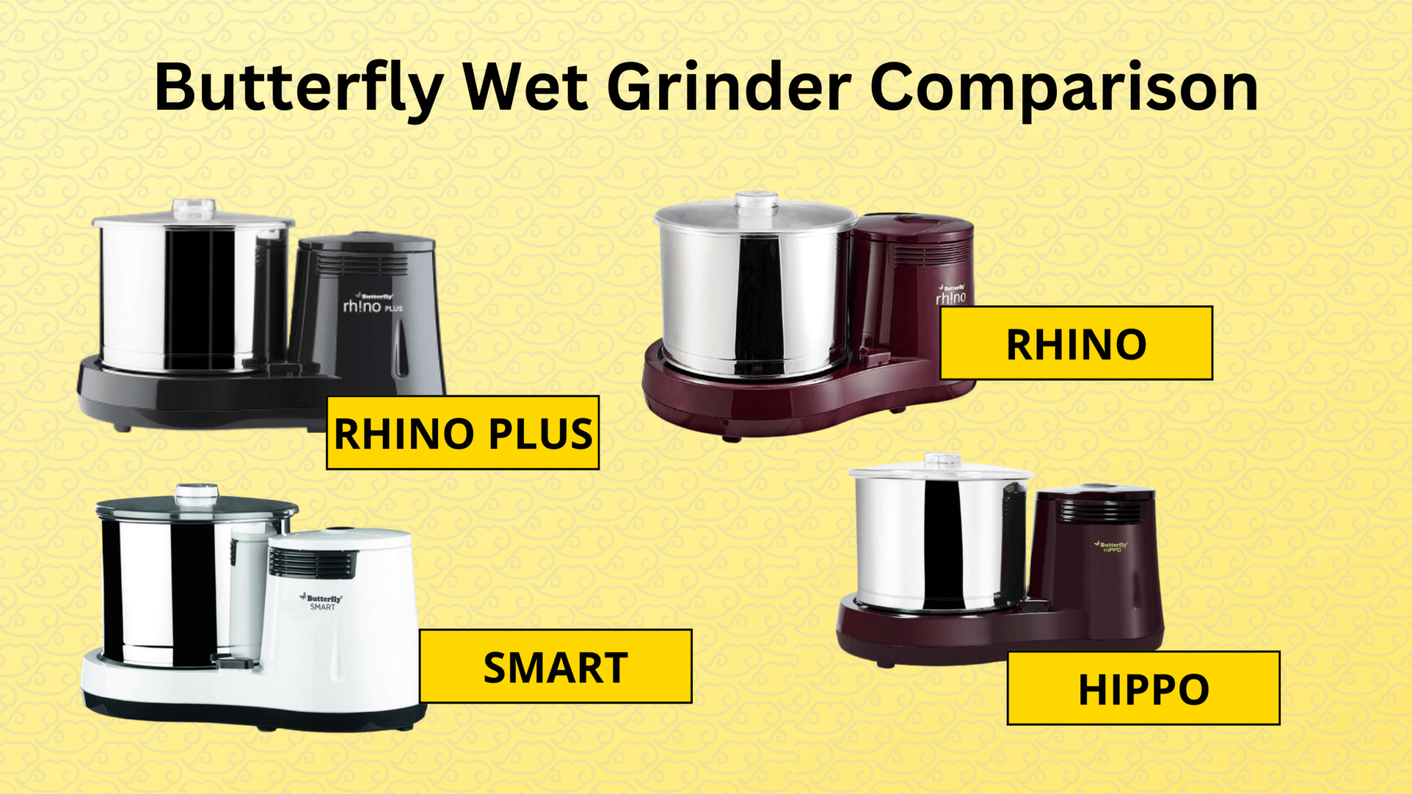 Butterfly Wet Grinder Comparison - GreatLiving.in